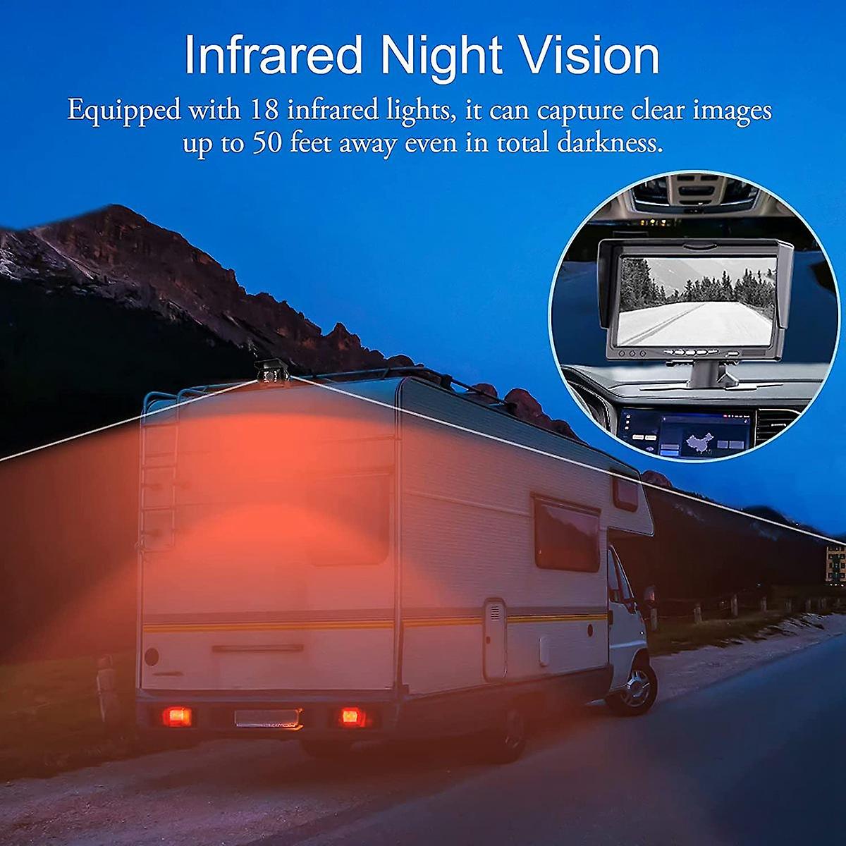 1080p Hd Backup Camera, Ip69 Waterproof Wide View Angle Reversing Rear ...