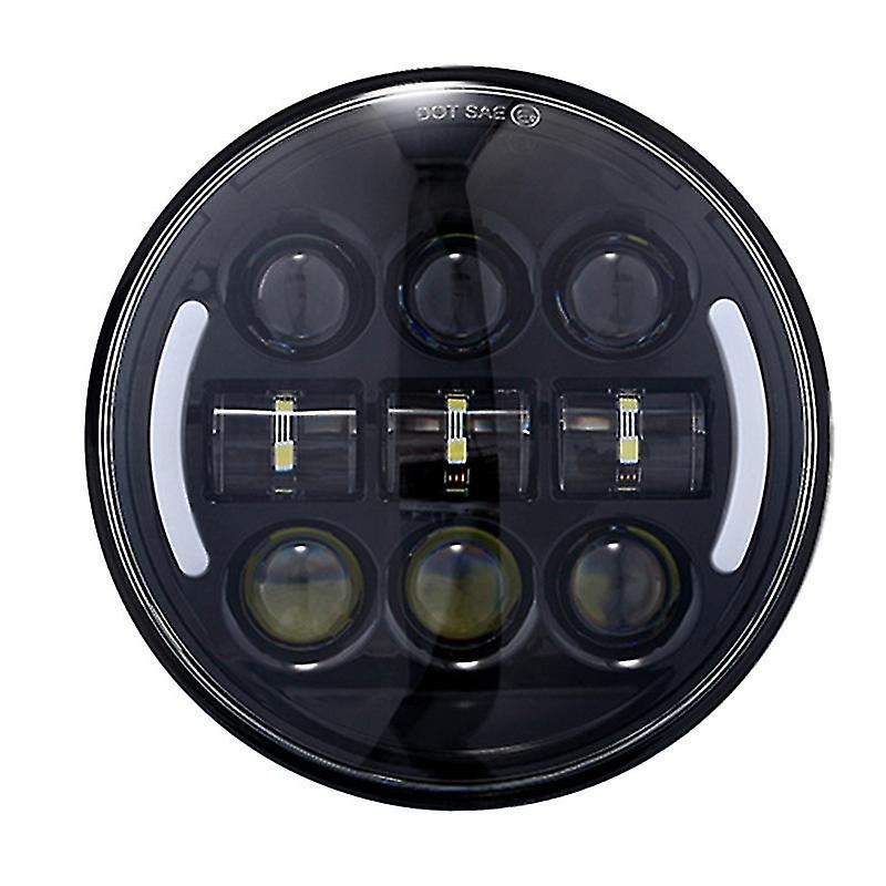 45w 5.75 Inch Cycle Led Round Lamp High Low Beam Projector With Drl ...