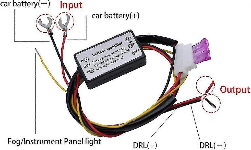 Car Led Daytime Running Lights Controller Drl Auto Dimmer Relay On/off ...