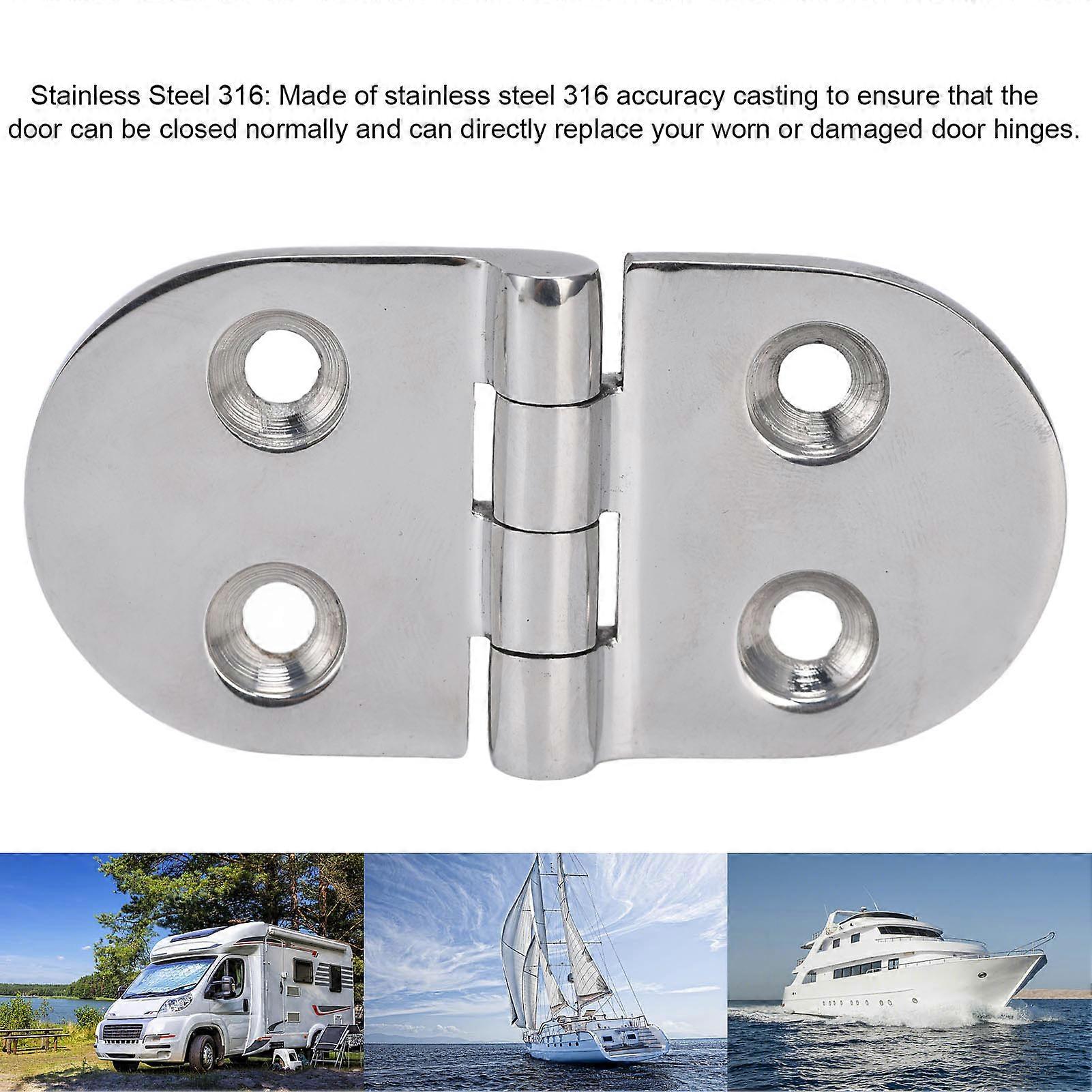 Marine Grade Hinges 316 Stainless Steel 4 Hole Oval Door Hinge for Boat ...