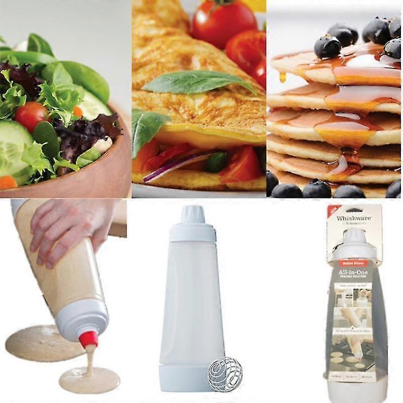 Hand Batter Dispenser Batter Mixer Bottle Cupcake Pancake Crepe Batter ...