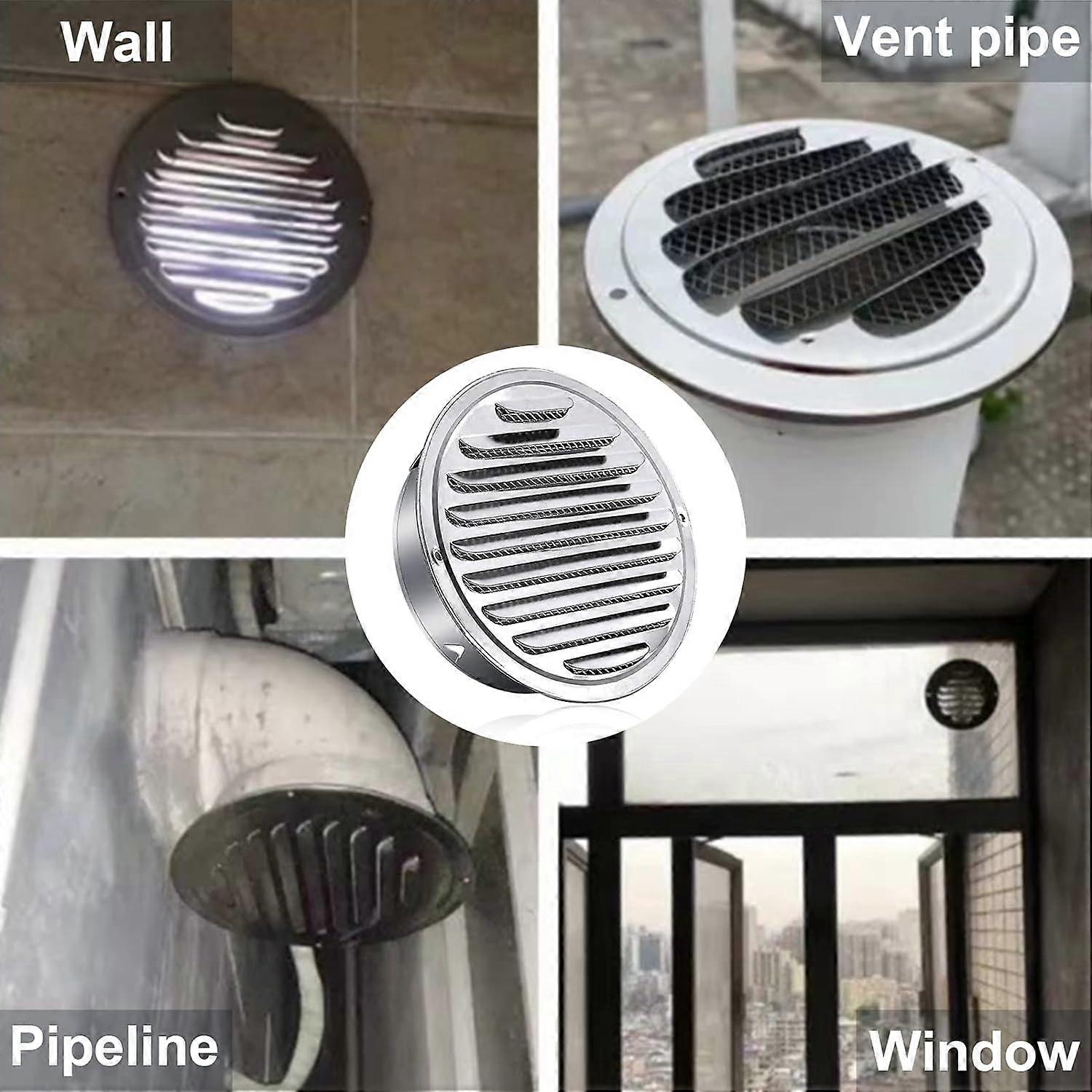 2024 New Round stainless steel ventilation grille 100 mm metal ...