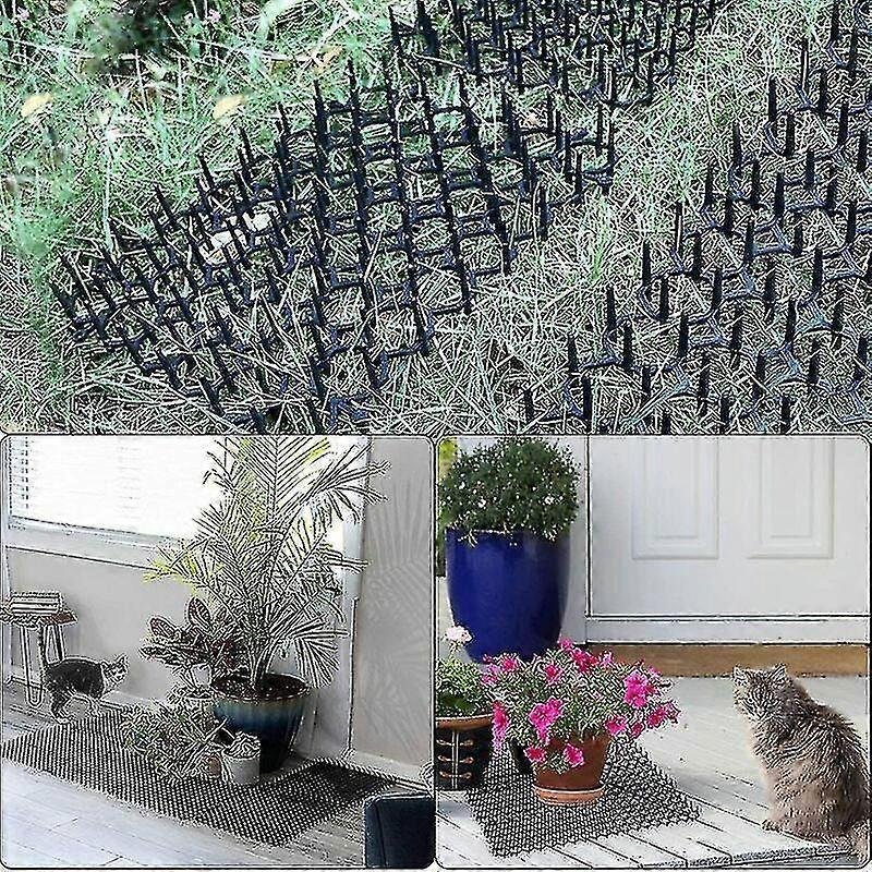6 Pack Cat Repeller With Spikes, 48.5 X 13.5cm Outdoor Cat Repellent ...