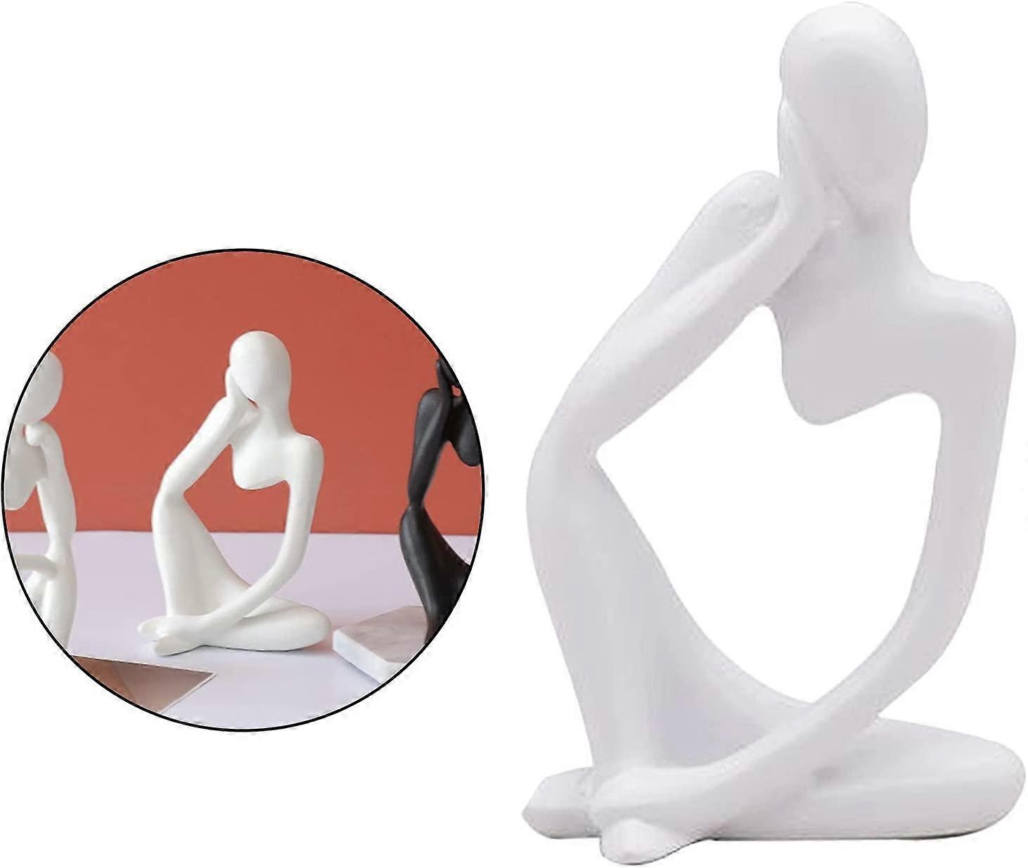 The Thinker Statue, Resin Thinker Abstract Sculpture Statue Modern ...