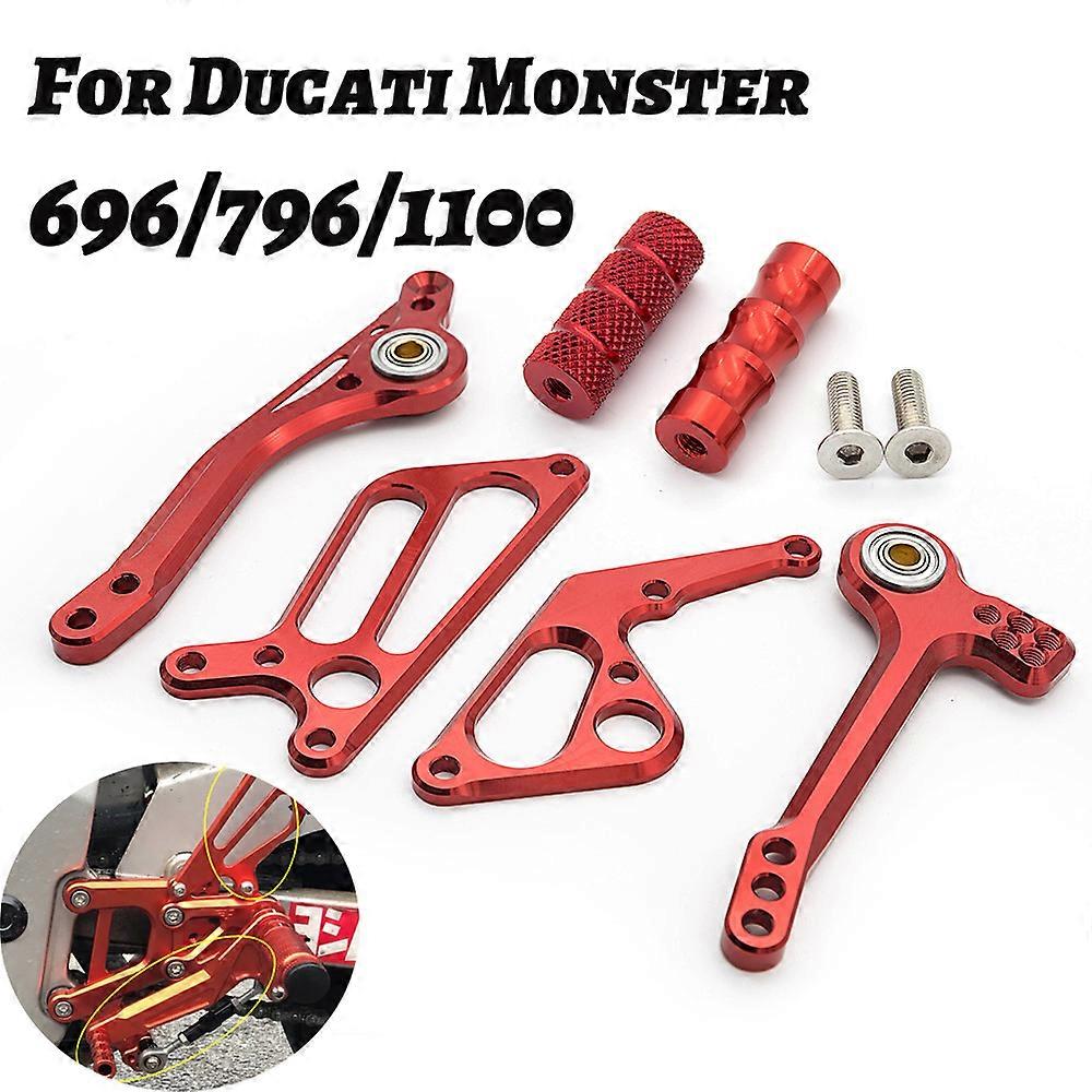 For Ducati Monster 696 796 1100 1100S EVO Motorcycle Rearset Foot Peg ...