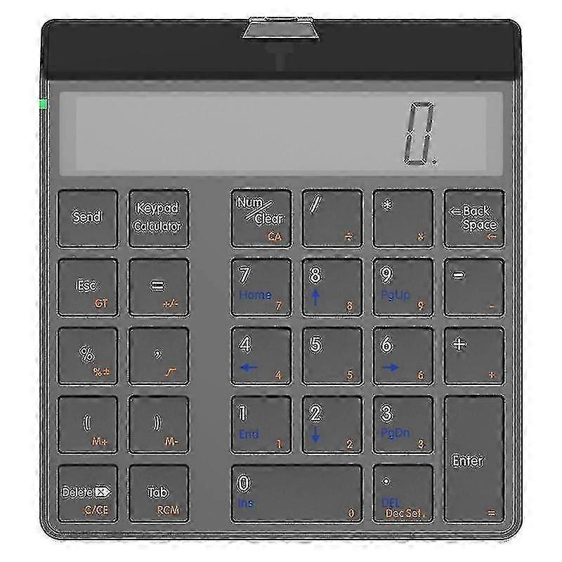 Numeric Keypad 4.0 Bluetooth Keyboard With Display Calculator Function ...