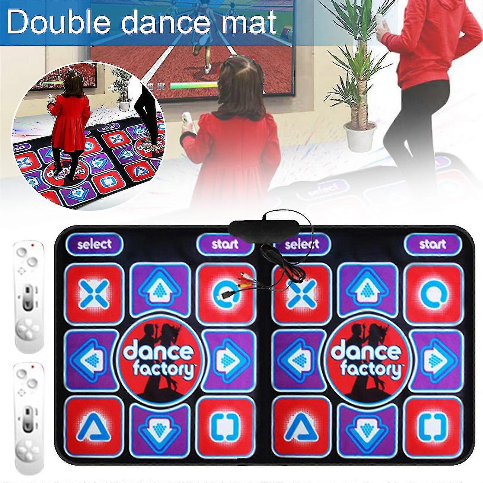 Double Dancing Mat Double User Wired Dance Mat Game Non-Slip with 2 ...