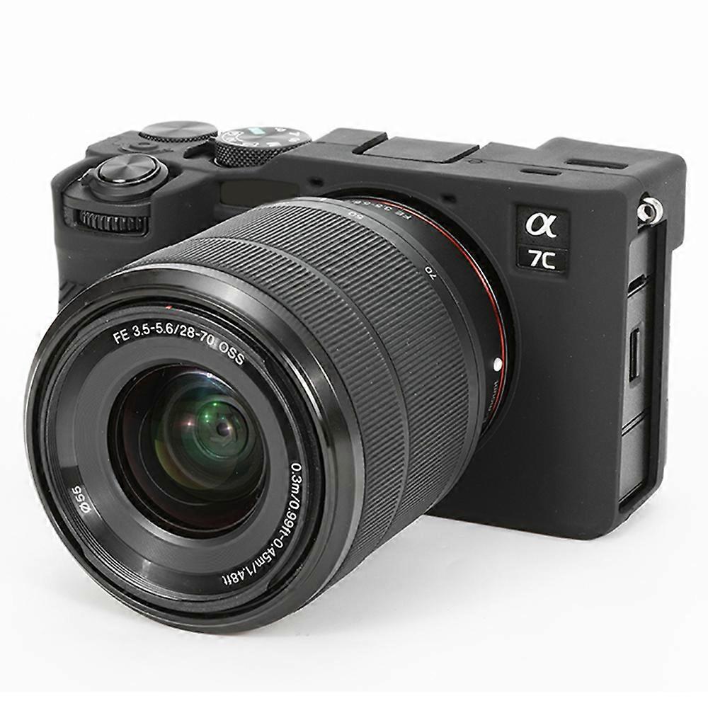 For Sony a7C II/a7CR Anti-Drop Camera Cover Glossy Silicone Protective ...