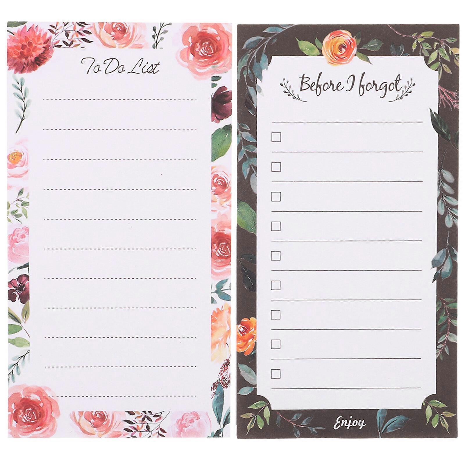 2pcs Magnetic Notepads Grocery List Notepads Fridge Shopping List ...