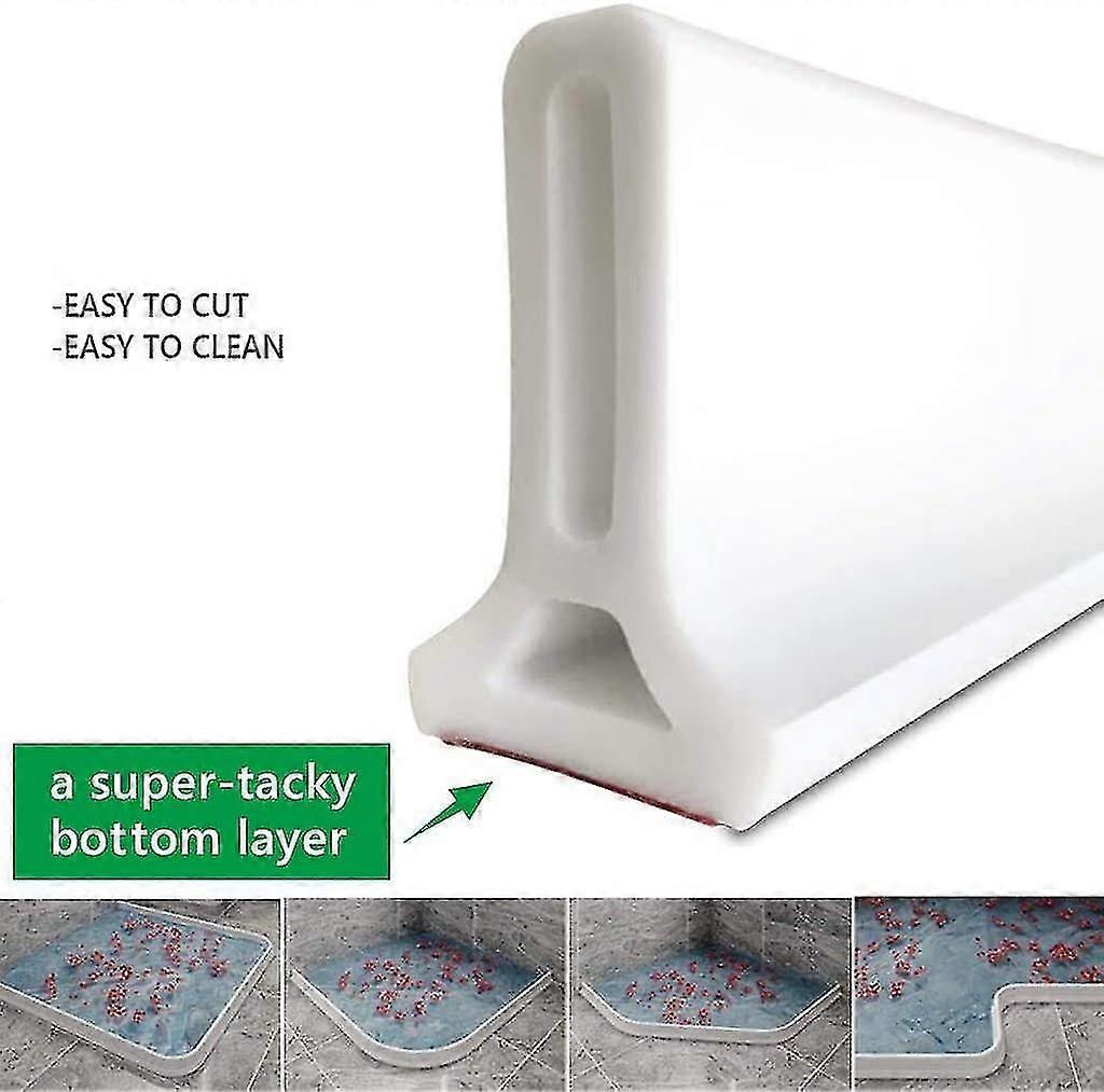 Collapsible Shower Barrier And Water Dam Retention System And Keeps ...