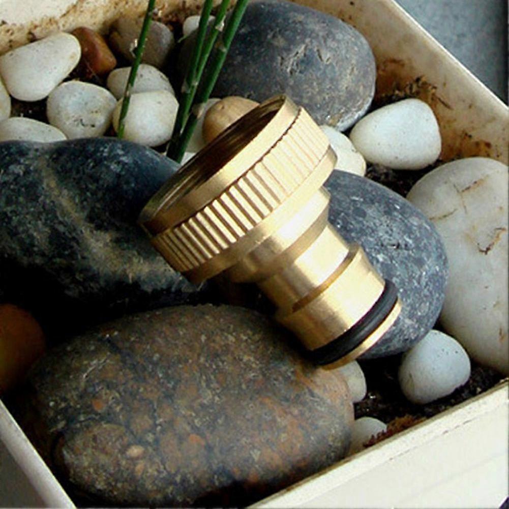 3/4 Inch Threaded Brass Tap Adaptor Garden Water Hose Quick Pipe ...