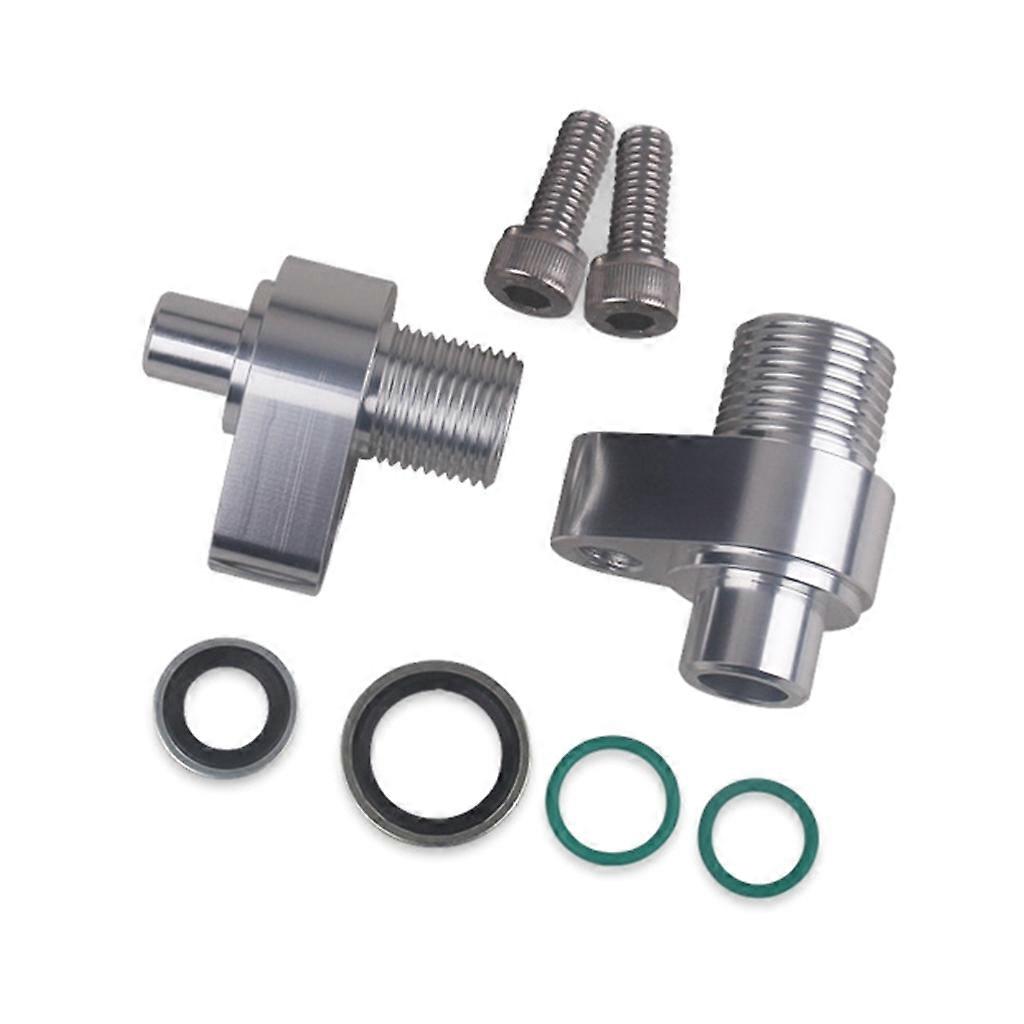 Swap- LS AC Compressor Adapter Fittings with Gasket Sealing Rings for ...
