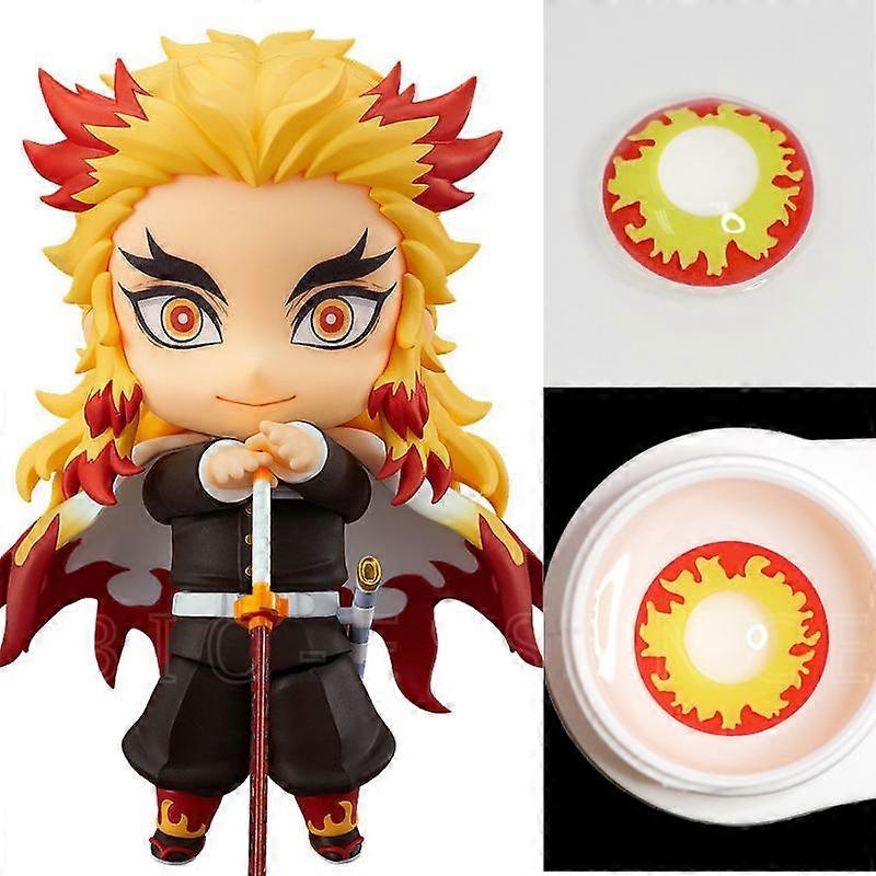 1 Pair Cosplay Color Contact Lenses Demon Slayer Nezuko Cosplay Anime ...