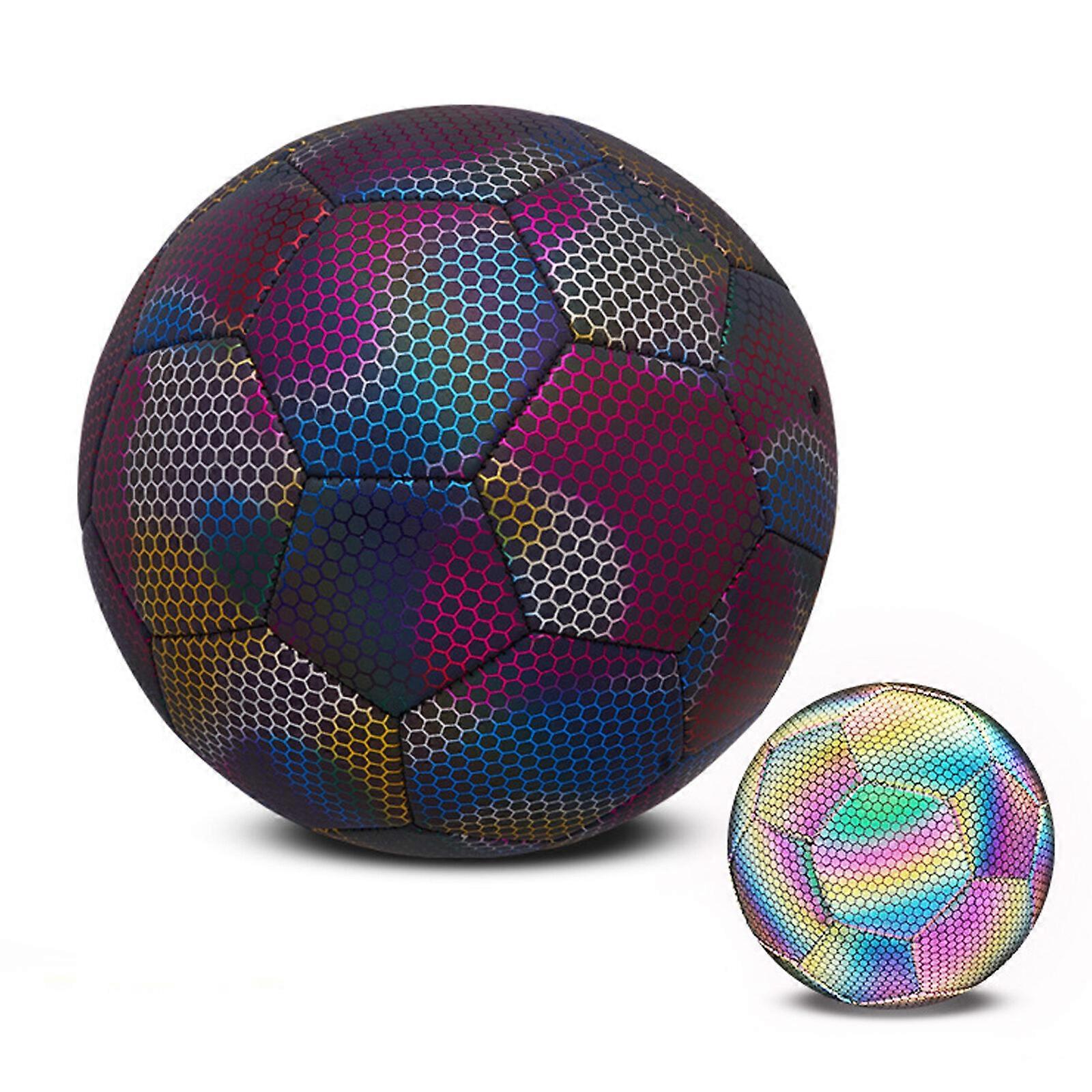 New Newest Reflective Soccer Ball Luminous Night Glow Footballs for ...