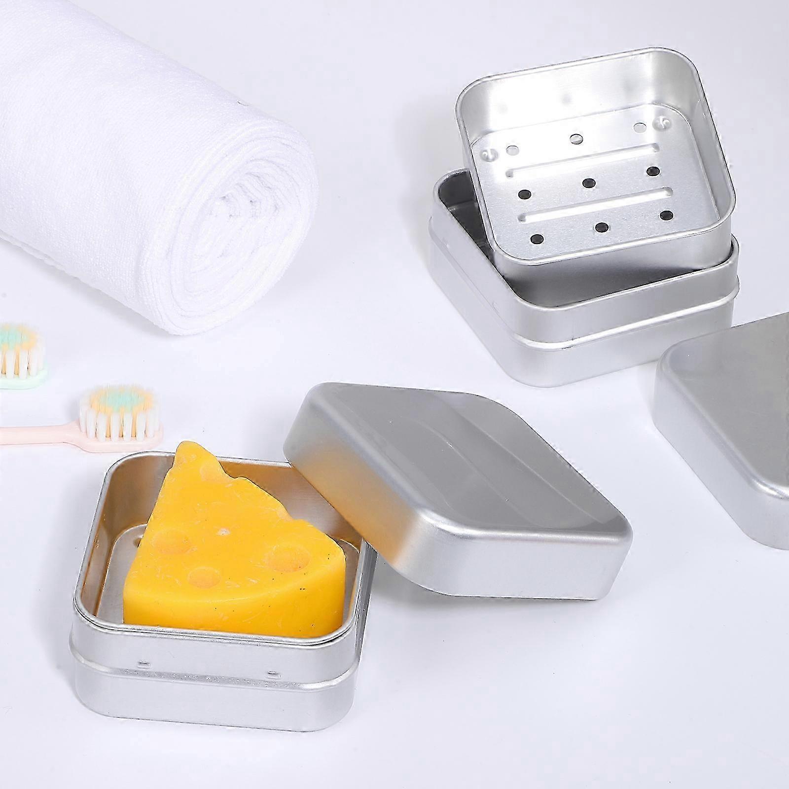 2 Pcs Soap Cases Soap Holder Travel Aluminum Bar Soap Travel Container ...
