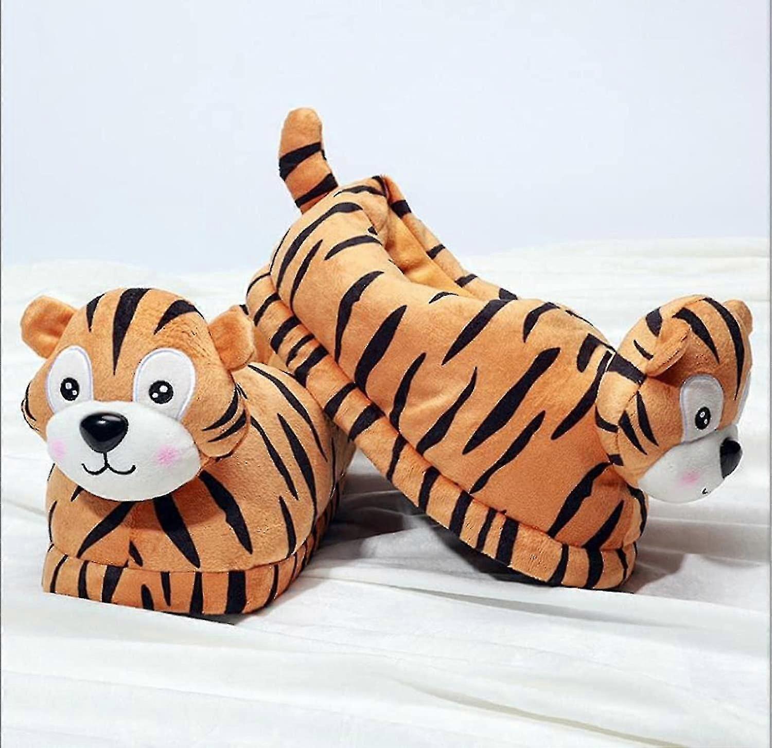 Slippers Cute Tiger Cartoon Animal Women/men Couples Home Slipper For ...