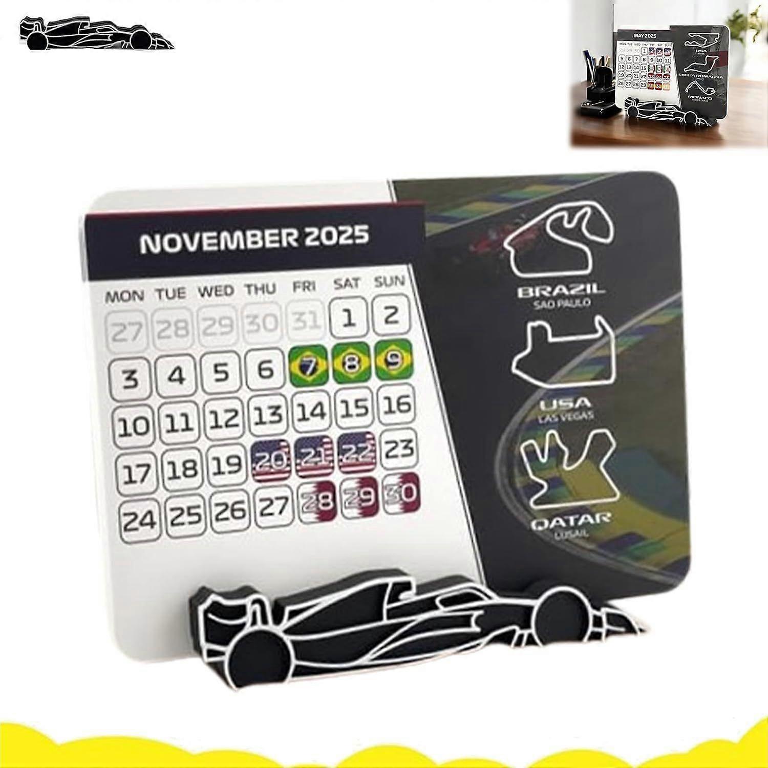 F1 2025 Calendar, 2025 Formula 1 Racing Calendar, 2025 Desktop Calendar ...