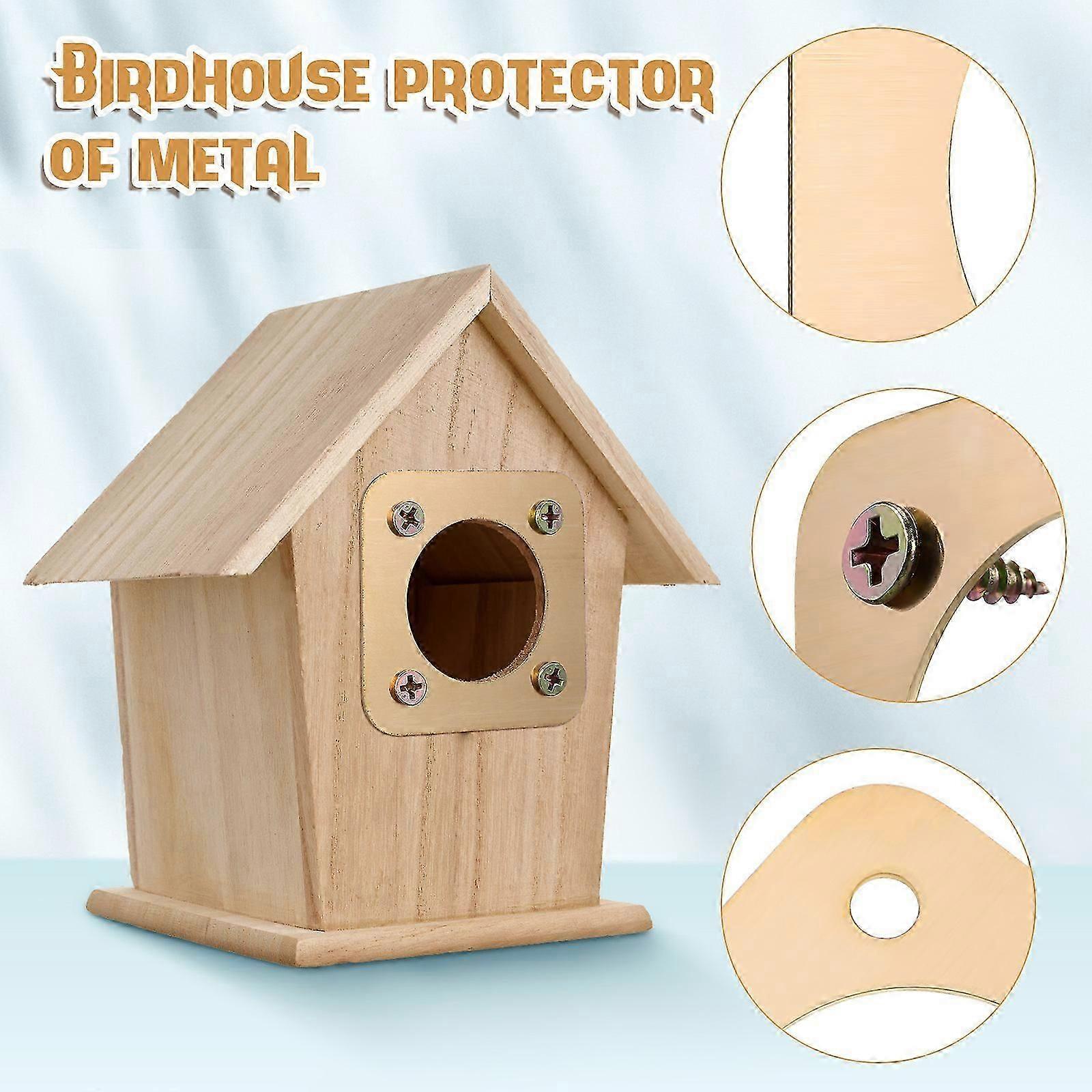 8 Pcs Bluebird House Predator Guards Bird House Hole Protector Copper ...
