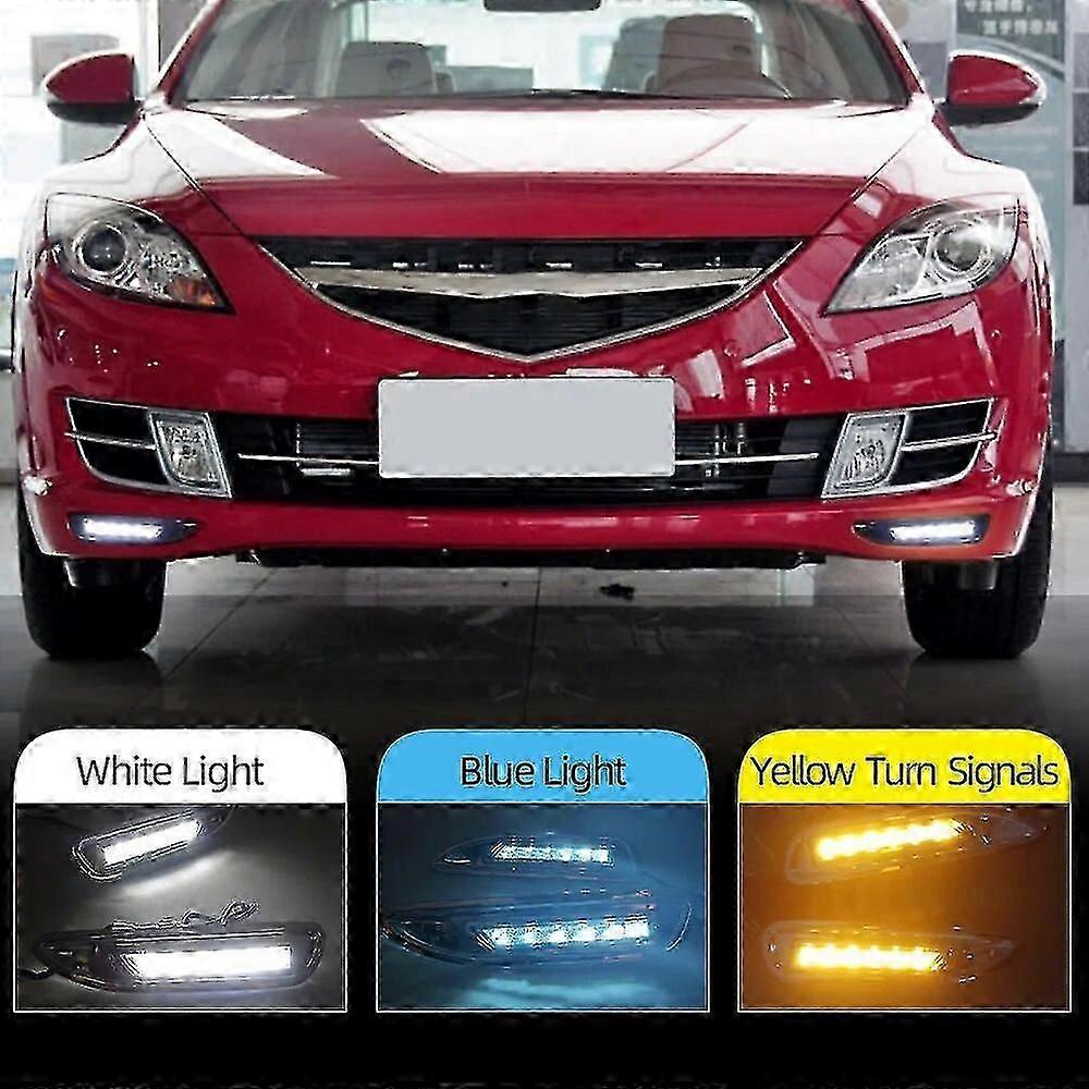 2pcs For Mazda 6 Mazda6 2008 2009 2010 Led Drl Daytime Running Light ...