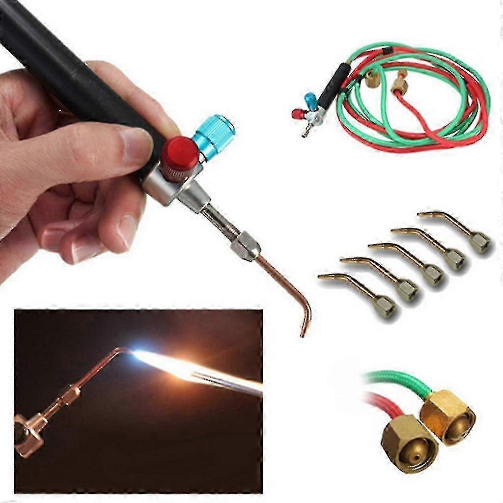 Mini Jewelry Gas Welding Torch with 5 Nozzles, Welding Soldering Kit ...