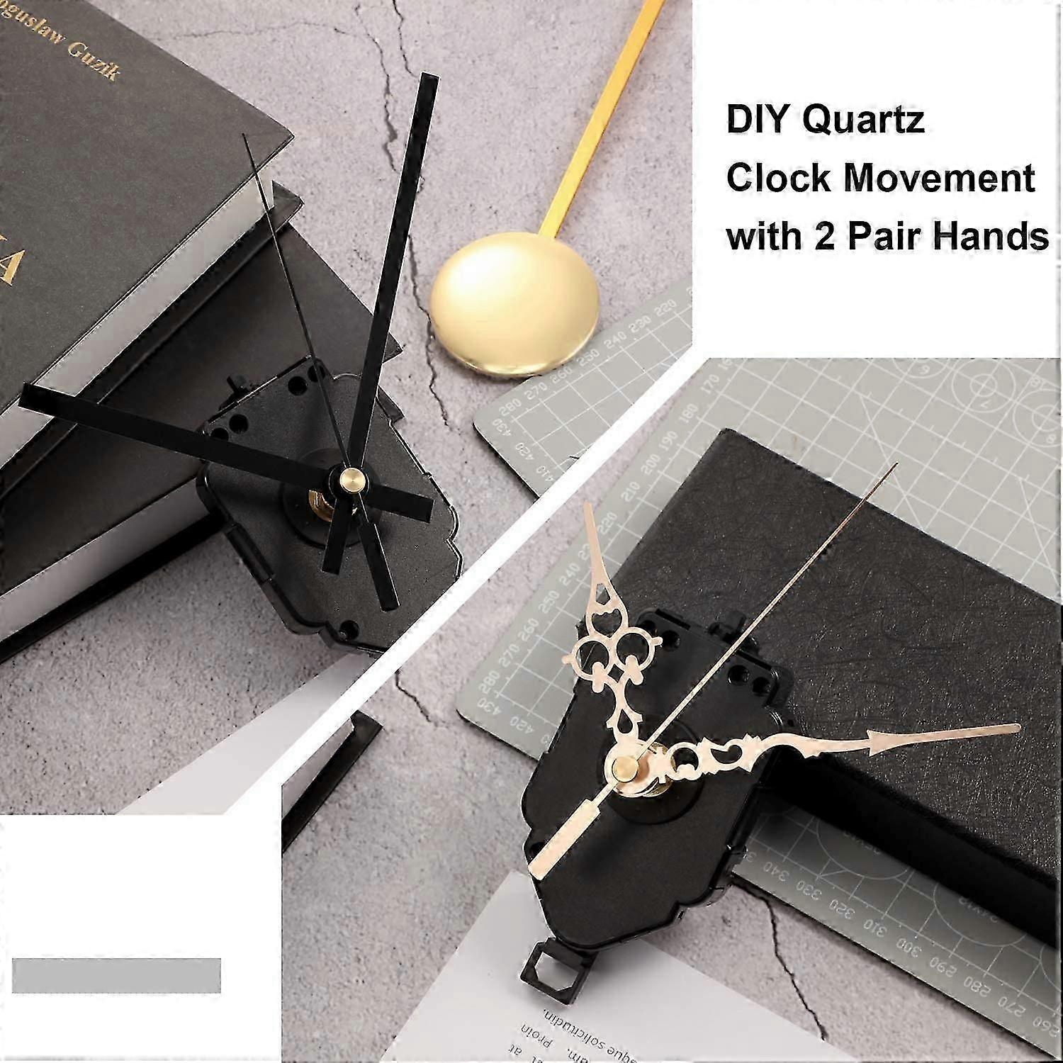 geschikt voor Quartz Pendulum Clock Movement DIY Movement Kit met 2 ...