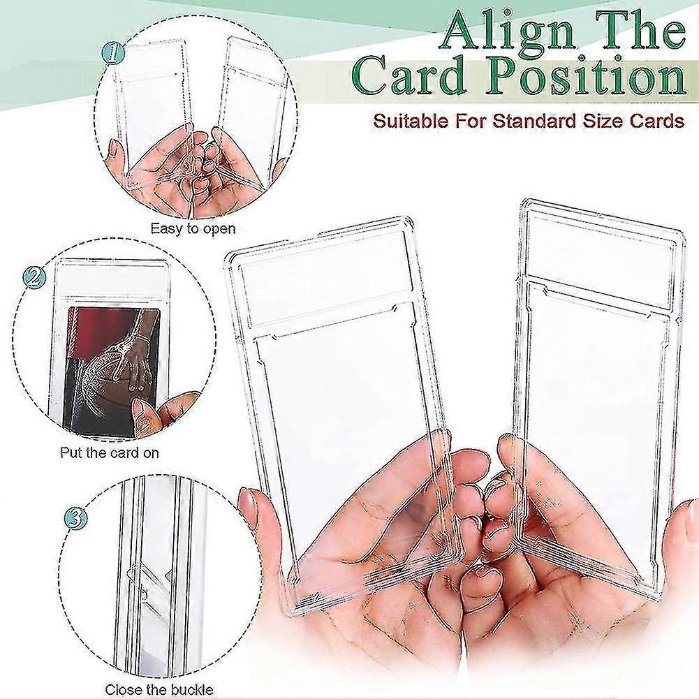 10 Pcs Trading Cards Protector Case Acrylic Clear Graded Card Holders ...