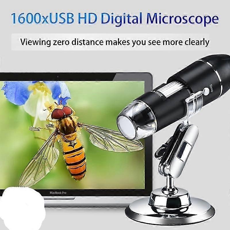 Microscope Accessory Kit USB Digital Microscope 1000X 1600X 8 LED 2MP ...
