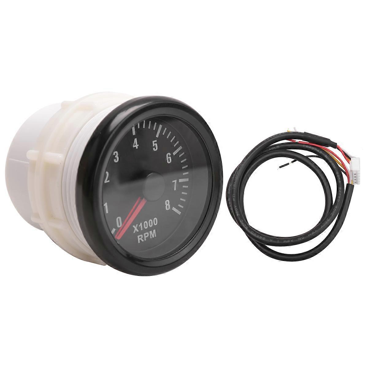 52MM Electrical Tachometer 0-8000 RPM 2inch RPM Tacho Meter for 2 3 4 5 ...