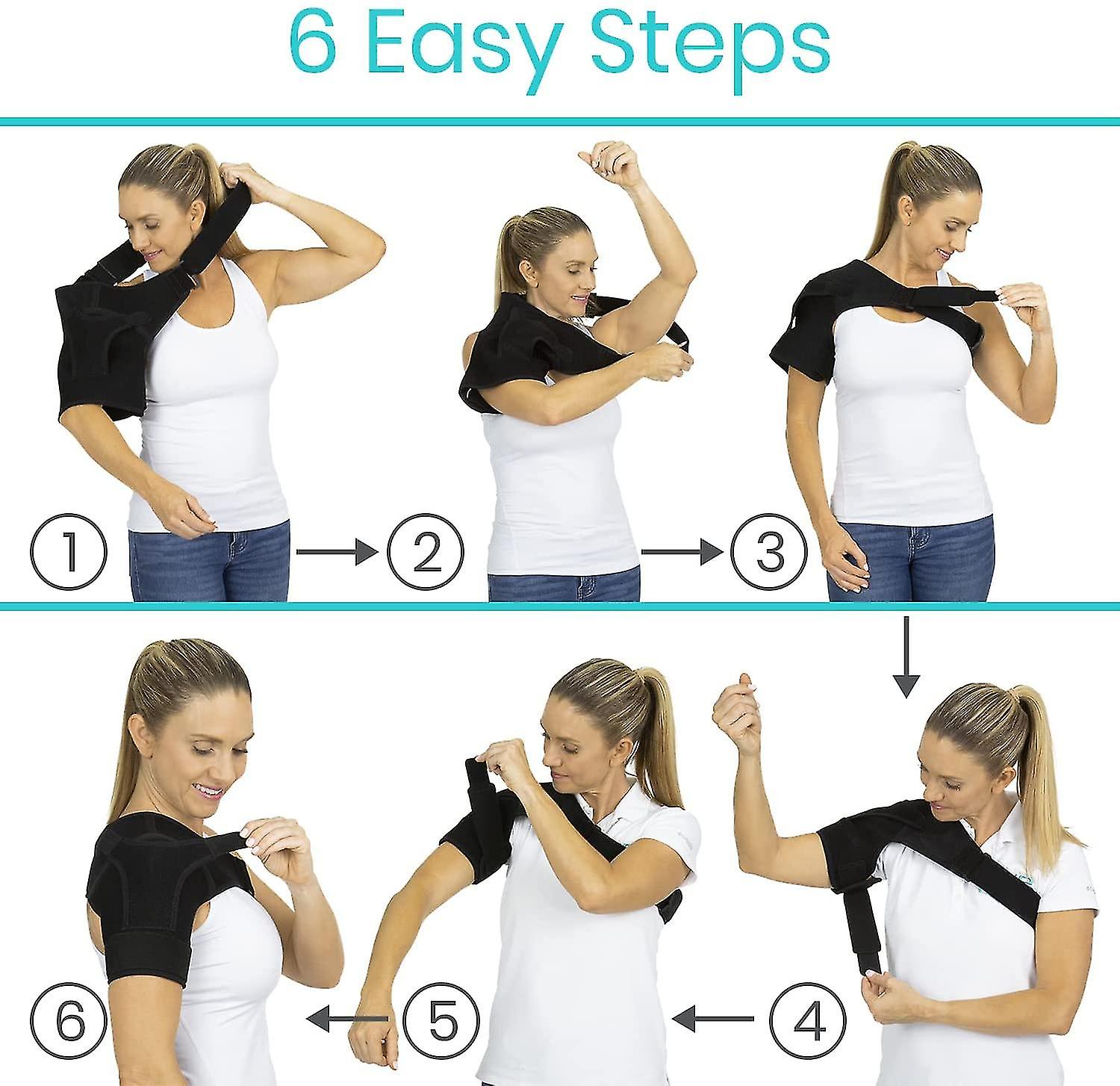 Shoulder Stability Brace - Injury Recovery Compression Support Sleeve ...