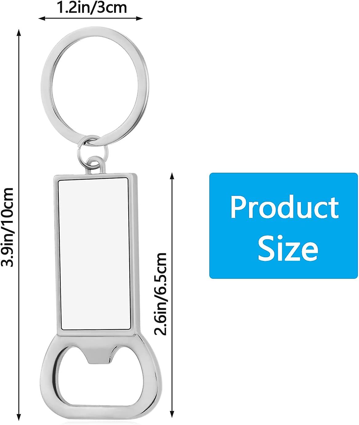 7 Pieces Of Sublimation Blank Keychains, Men's Corkscrew Keyring, Metal ...