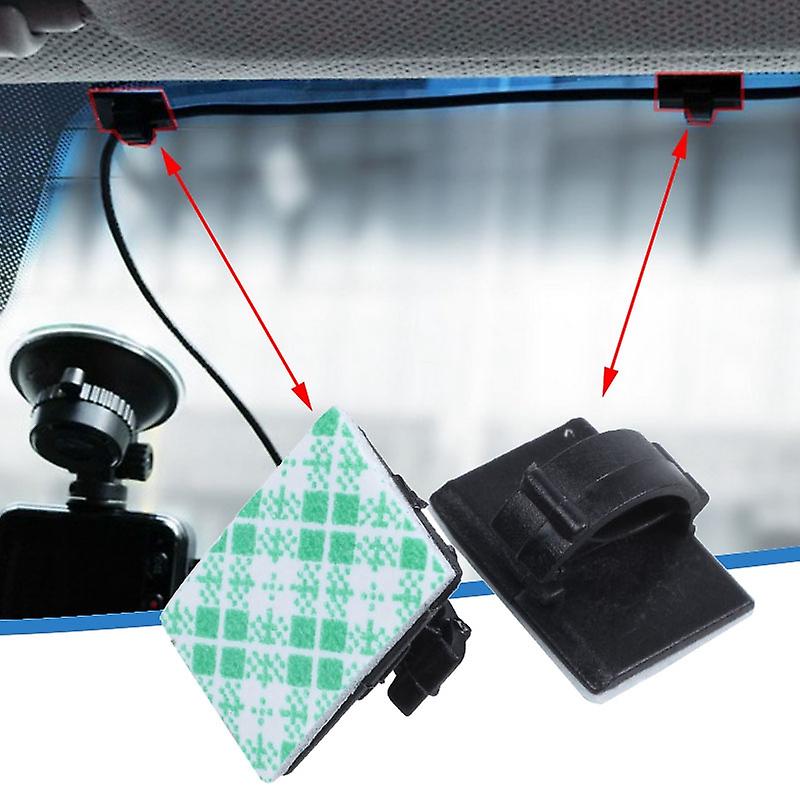 20pcs Adhesive Car Cable Clips Cable Winder Drop Wire Tie Fixer Holder ...