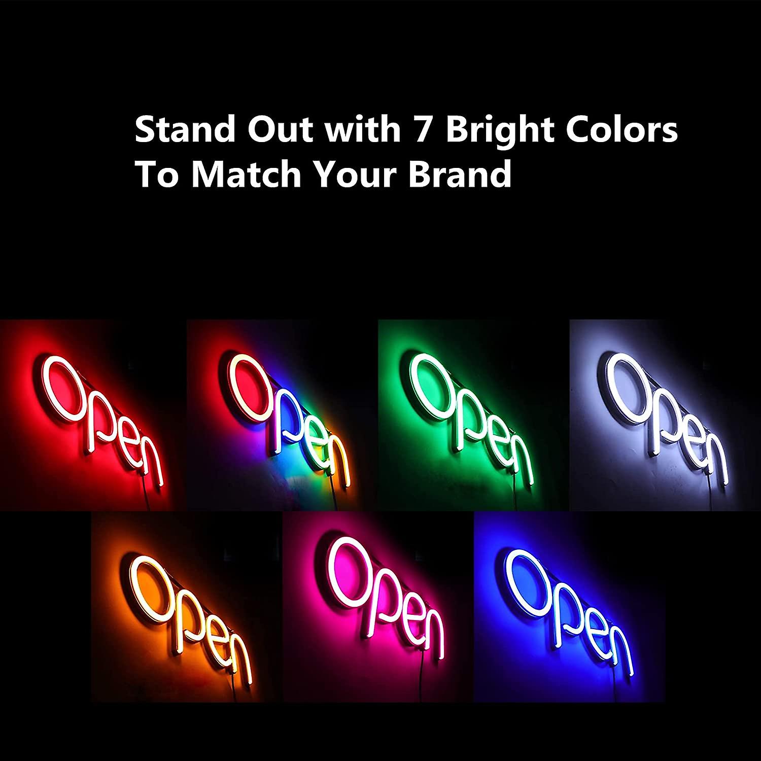 LED Open sign, 16x6 inch Open commercial sign, with various Flash ...