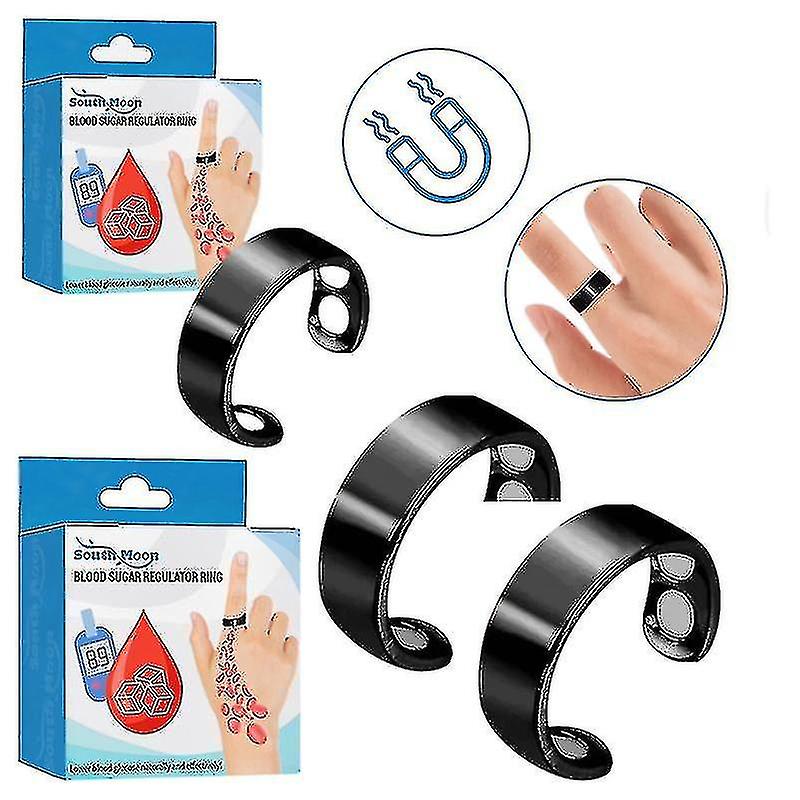 1-3pcs Fashion Blood Sugar Control Ring Diabetes Monitor Healthy Blood ...