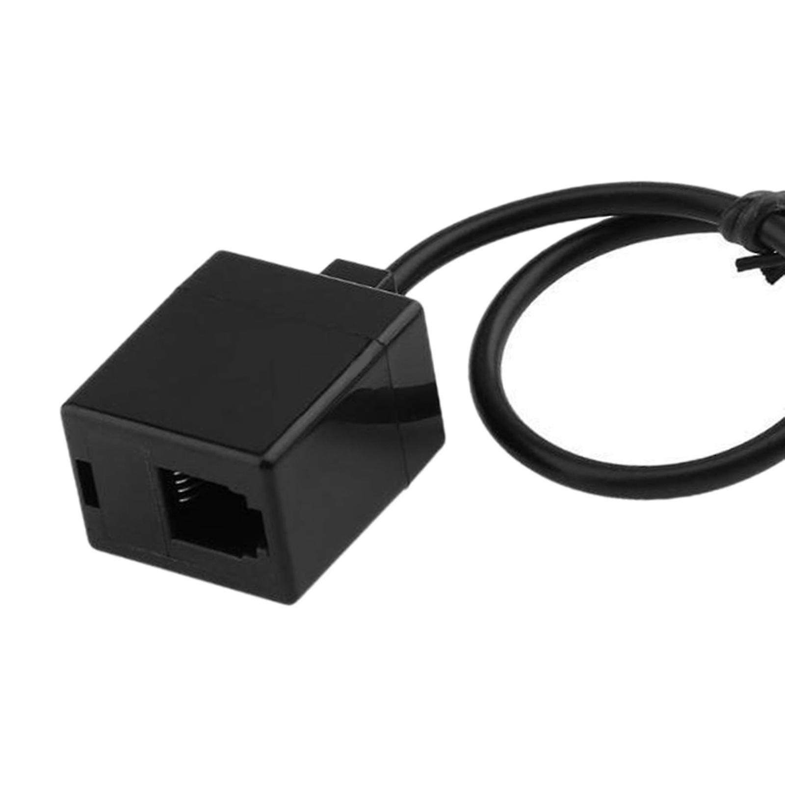 Rj9 4p4c Male To Rj9 4p4c Female Connector Telephone Adapter Cable Wire ...