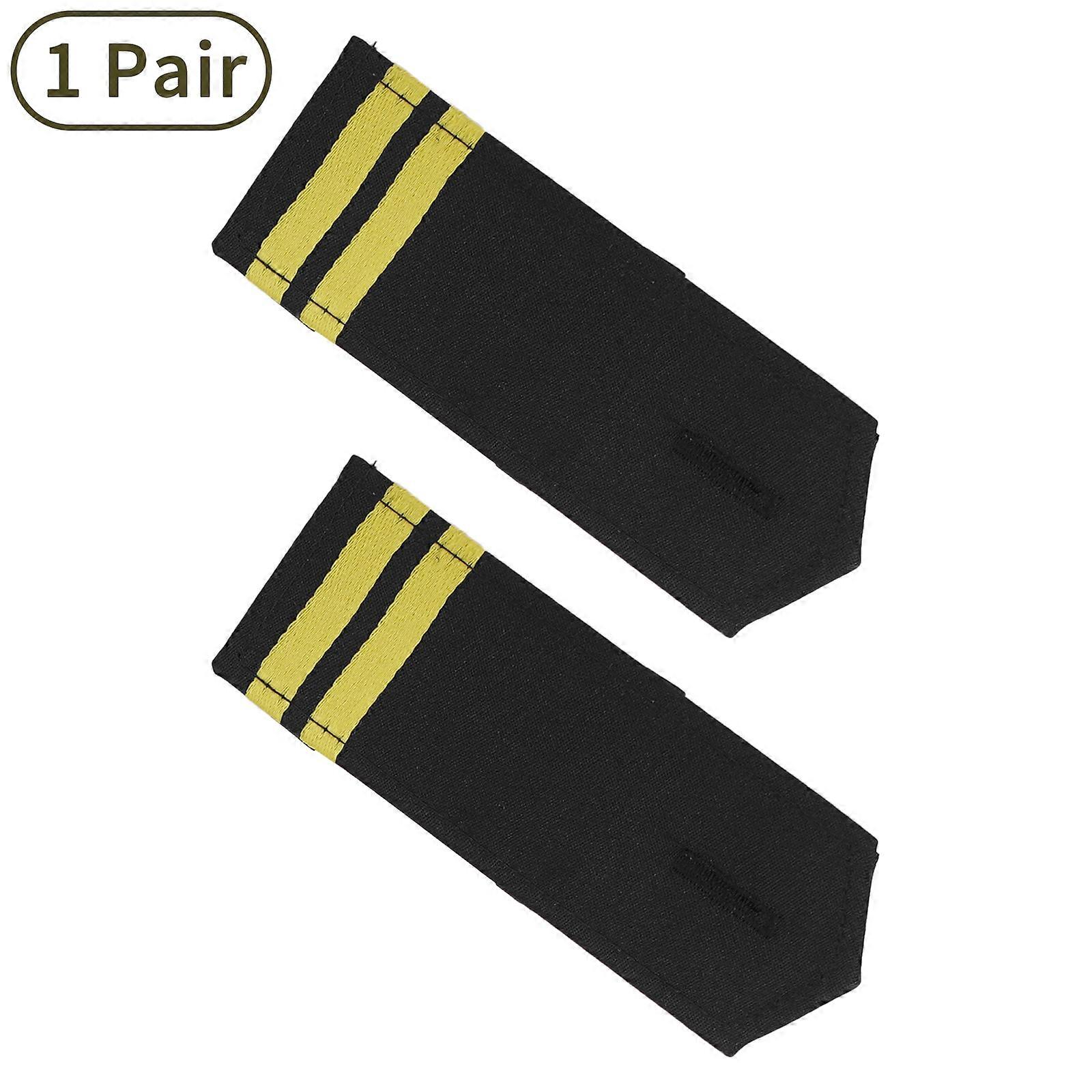 1 Pair Clothing Decor Epaulettes Professional Pilots Uniform Epaulets ...