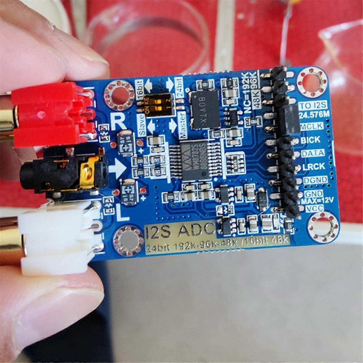 I2S ADC Audio I2S Acquisition Card Module Master/Slave Mode 24Bit 192K ...