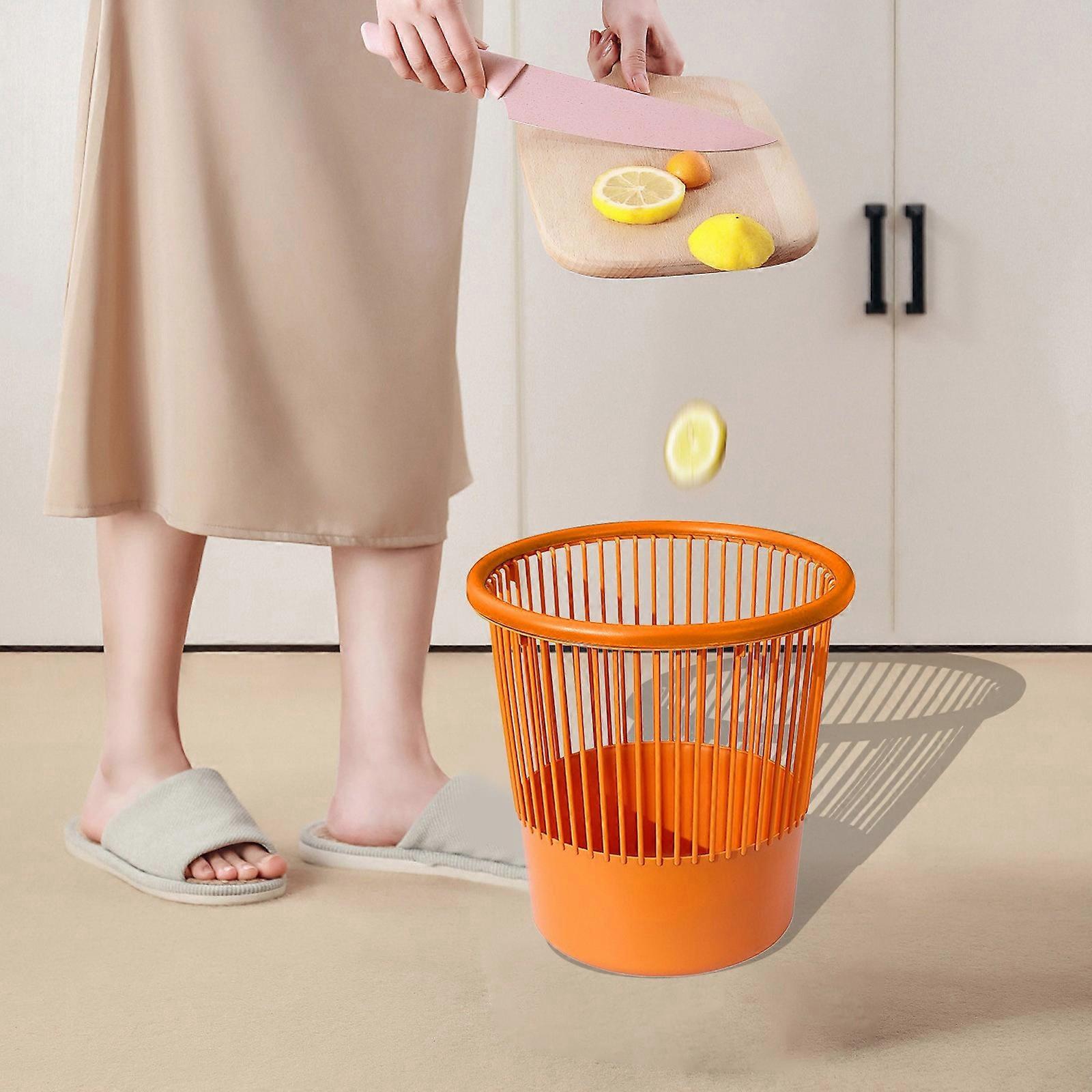 trash can kitchenHousehold Ring Trash Can Plastic Waste Basket Kitchen ...