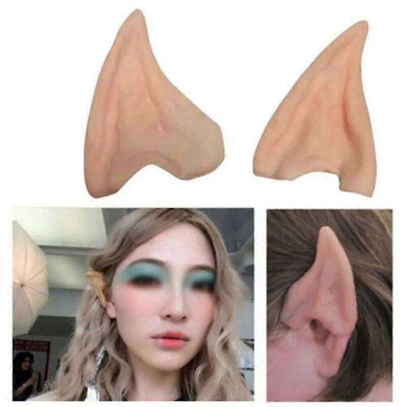 Elf Ears Easy Fit Latex Elf Ears Halloween Party Hobbit Spock Fancy ...