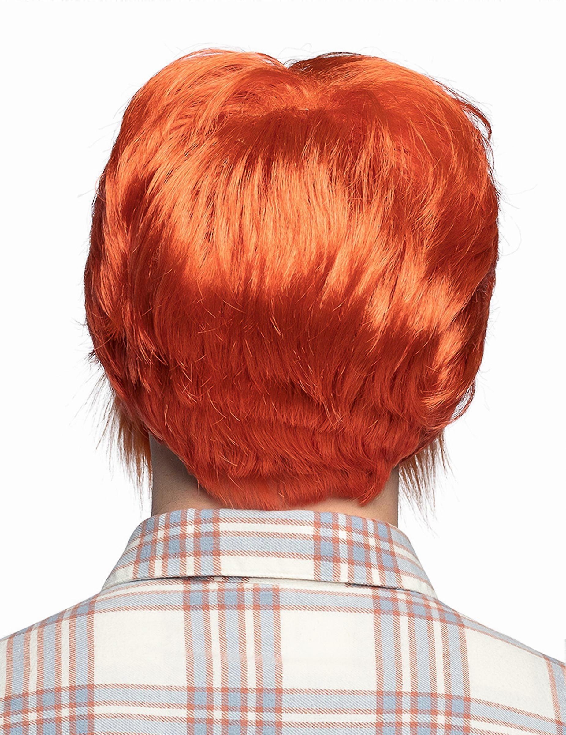 Wig with beard and red man mustache | Fruugo UK