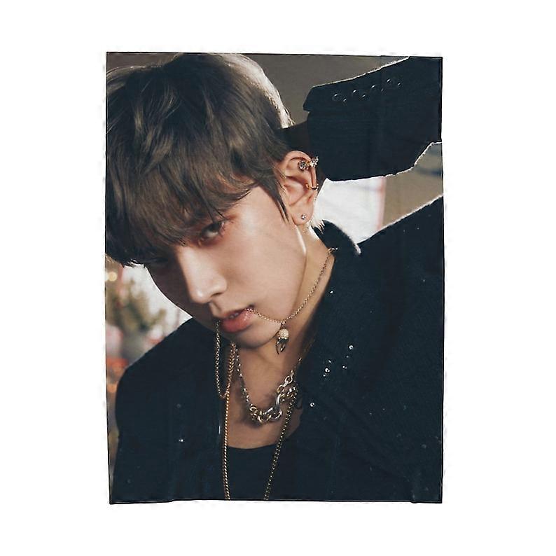 Enhypen Dark Blood Heeseung Photo Blanket, Heeseung Enhypen Blanket ...