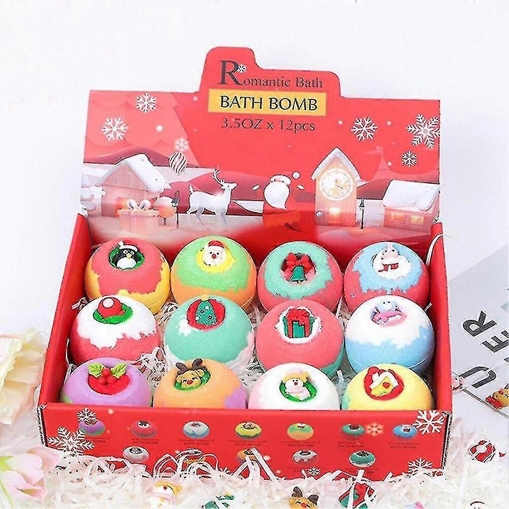 12pcs Shower Salt Ball Aromatherapy Bubble Bath Ball Oil-control Bath ...