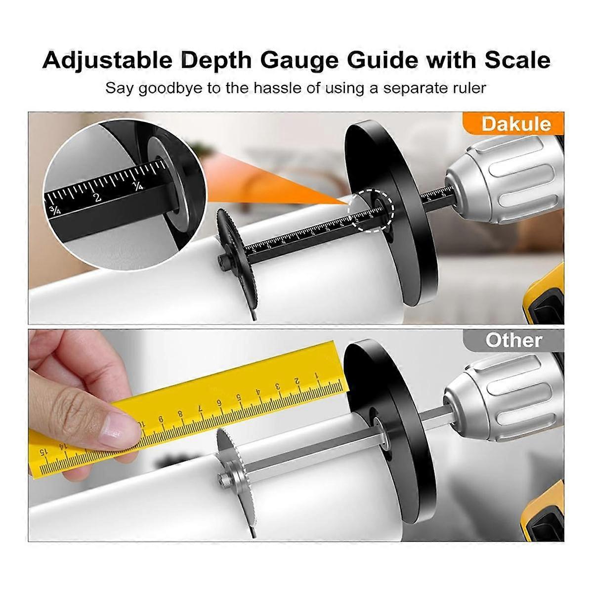 PVC Pipe Inner Pipe Cutter, Scaled Cutting Tool Set - Adjustable Depth ...