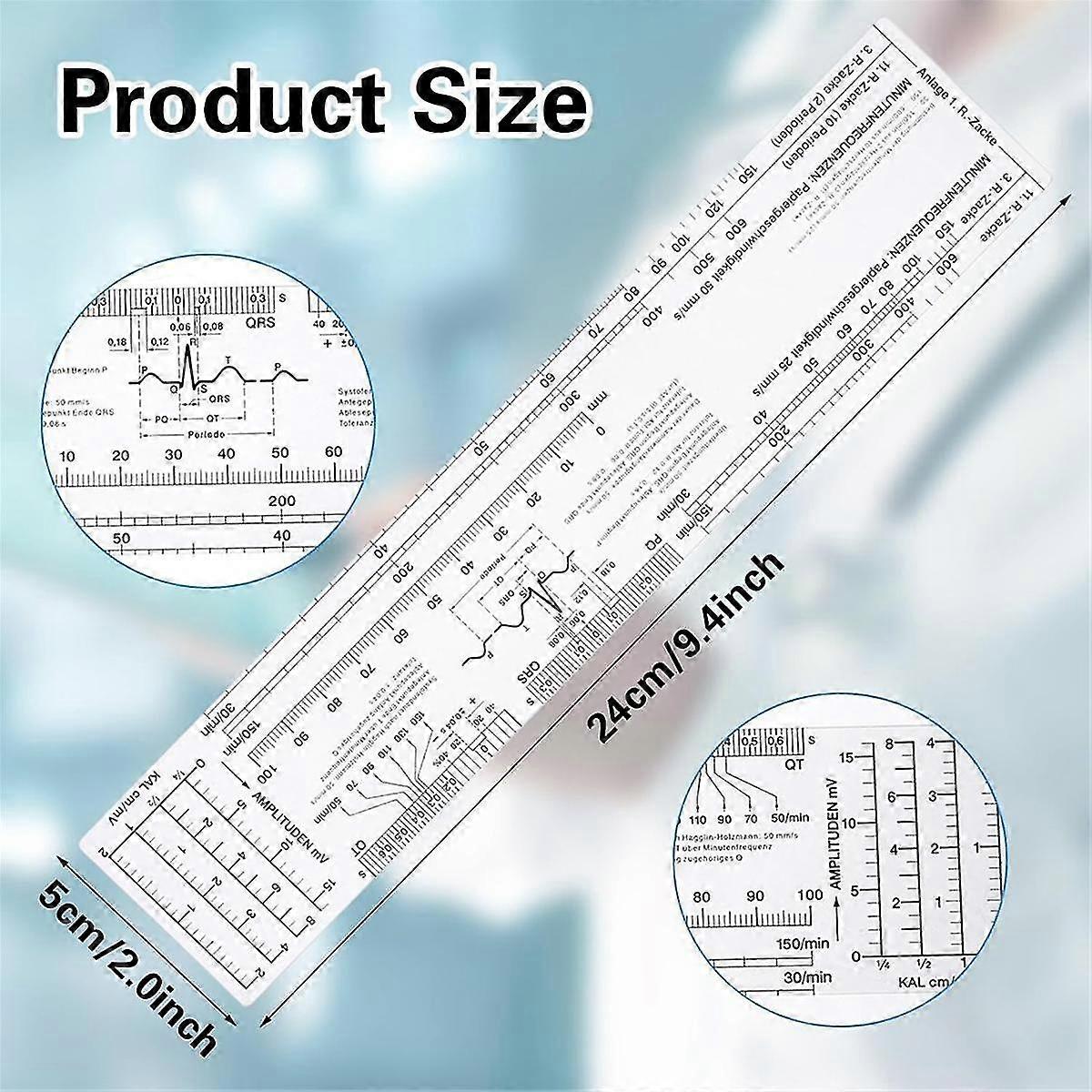 EKG Calipers ECG Calipers Measuring Tool with Ruler EKG Caliper Divider ...