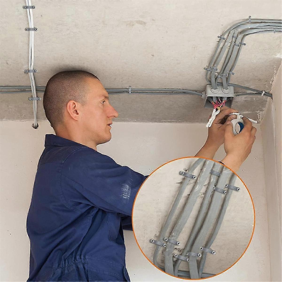 Pvc Pipe With Double Hole Plastic Conduit With Pipe Clamp Conduit Clamp ...