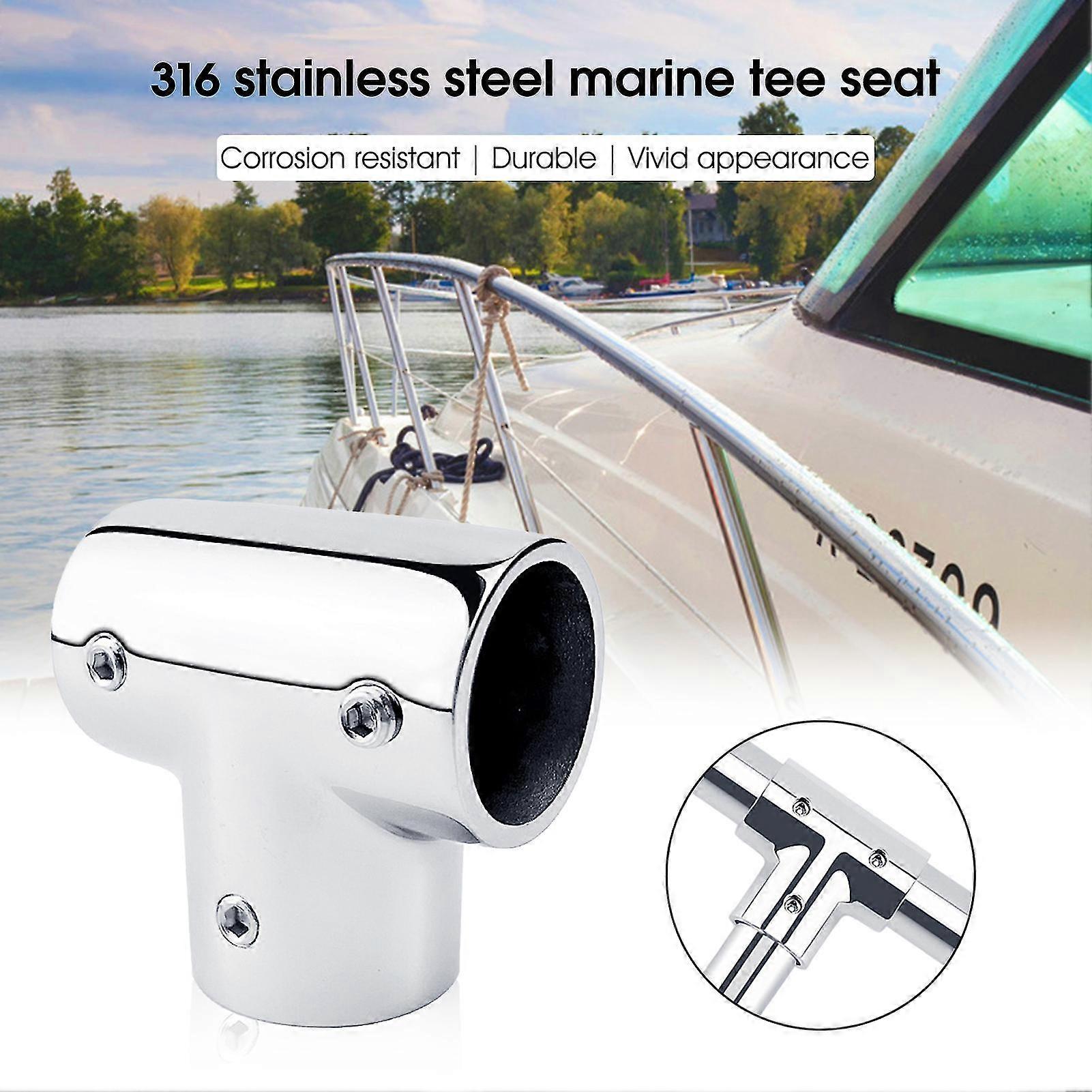 Boat Railing Joint 90 Degree 3 Way Stainless Steel Rust Resistant Boat ...