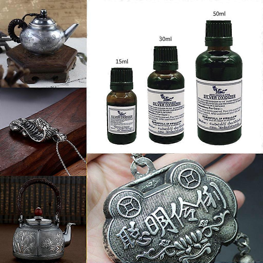 Silver Oxidizer SolutionSterling Blacken Gel Vintage Black Oxidized ...