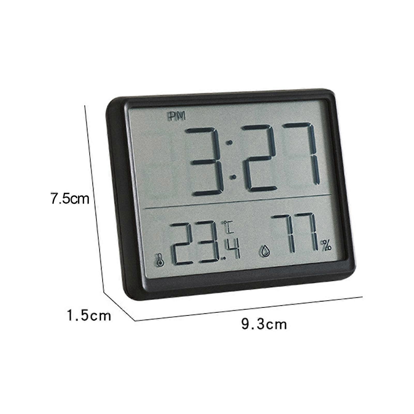 Electronic Clock Temperature And Humidity Large Screen Multifunctional ...