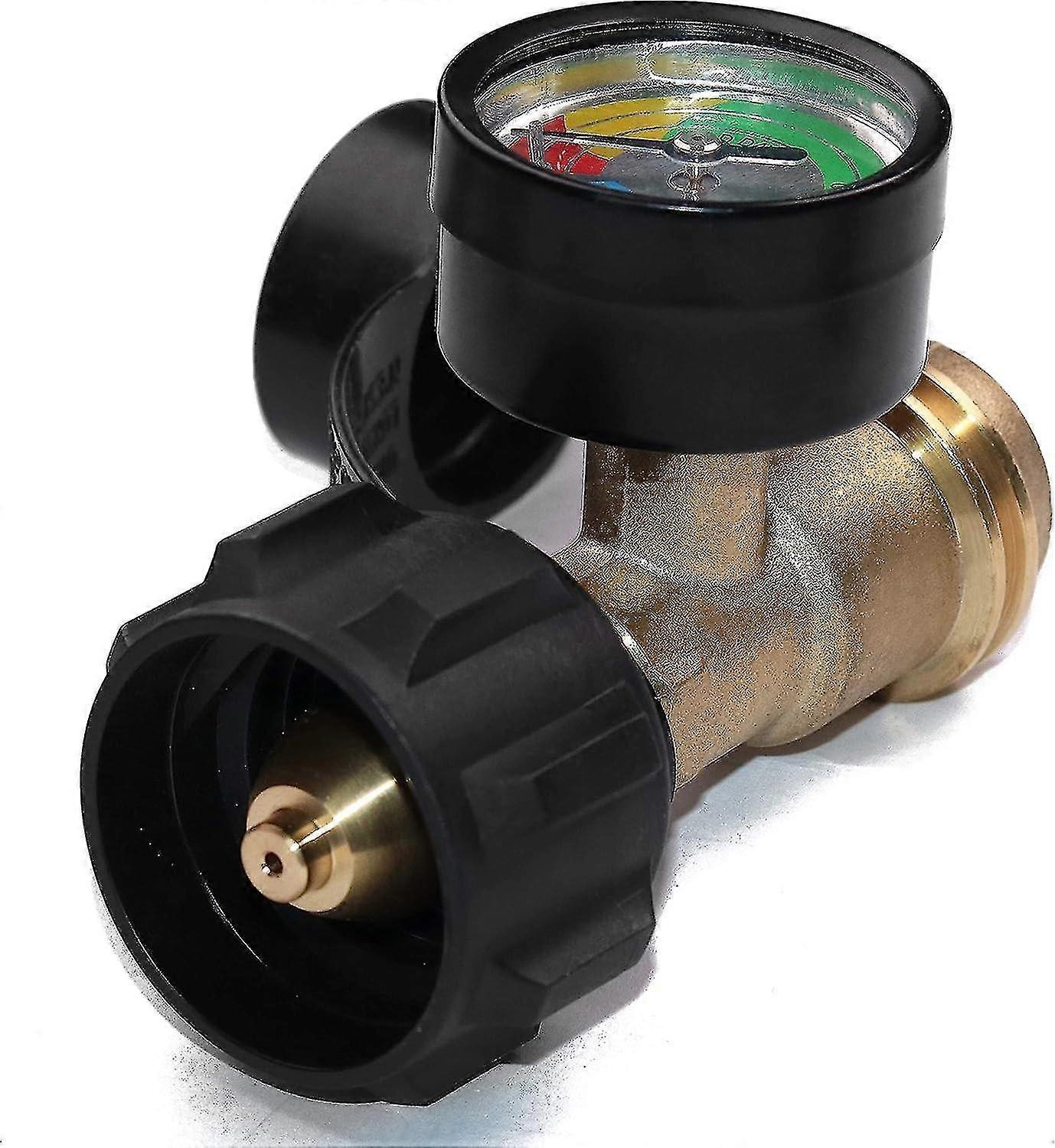 Propane Tank Gauge Level Indicator Lp Gas Pressure Meter Color Coded ...