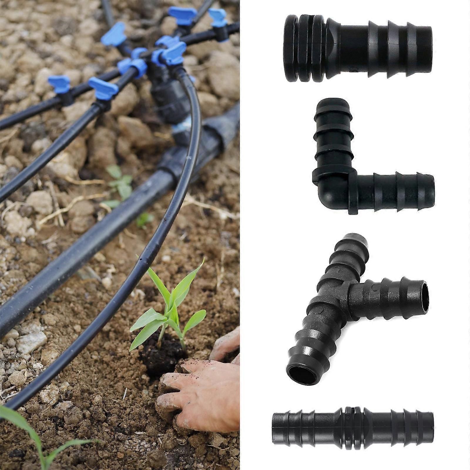 8Pcs Drip Irrigation Barbed Coupling Fittings Kits Drip Line Couplings ...