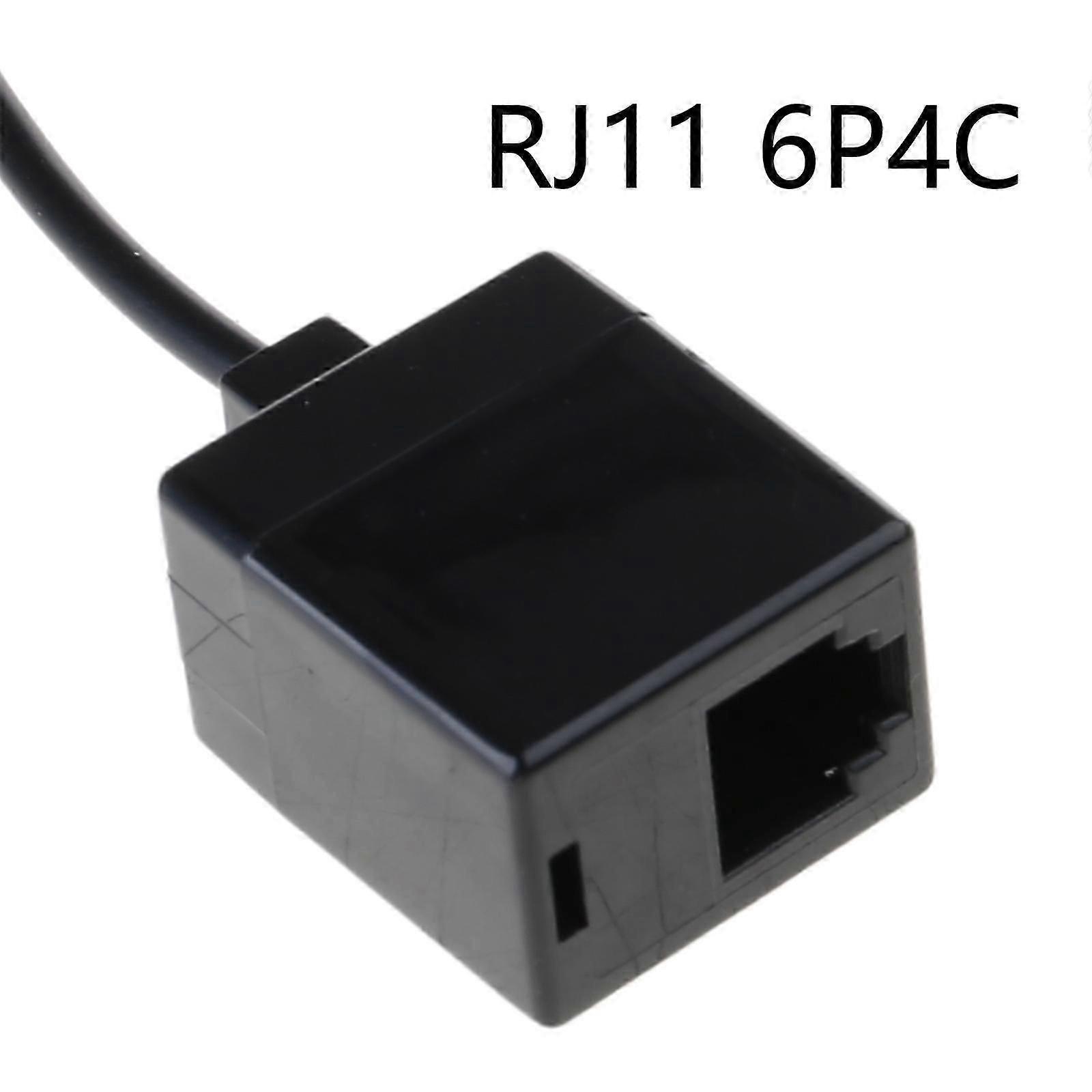 RJ45 8P8C to RJ11 6P4C Ethernet Adapter Cable Office Converter Male to ...